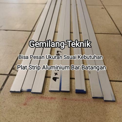Jual Plat Strip Aluminium 4 mm X 50 mm X 6000 mm /Strip Alumunium Plat ...