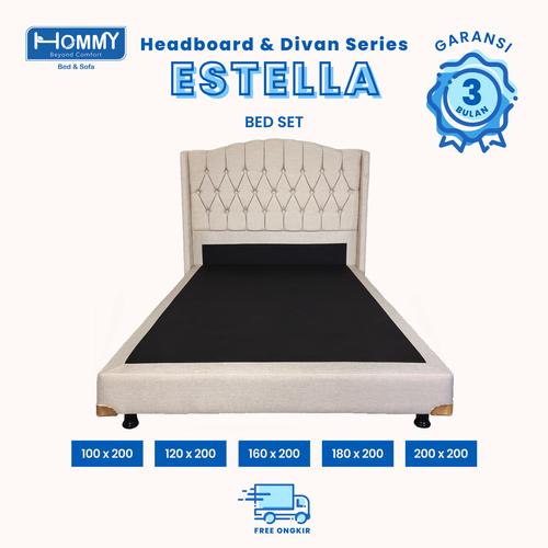 Jual Divan / Kasur + Headboard Estella | HOMMY Dipan Sandaran Tempat ...
