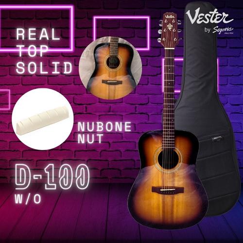Promo VESTER BY SEGOVIA D-100 GUITAR ACOUSTIC NON PREAMP SUNBURST , BMJ ...