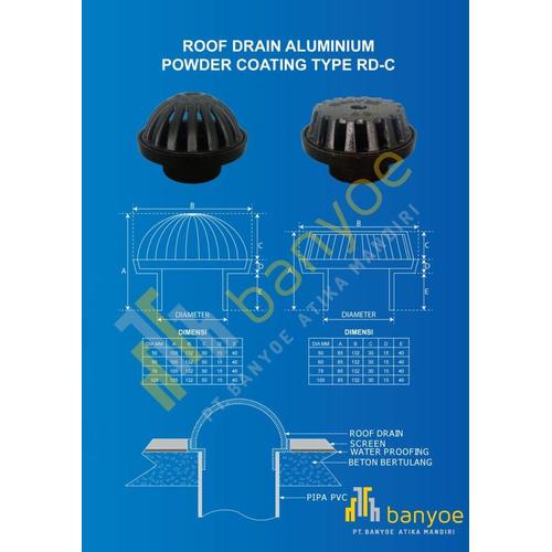 Jual [New] Roof Drain Aluminium 4"| Saringan Air Talang Aluminium | Rd ...