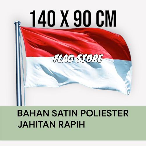 Jual BENDERA BESAR / BENDERA MERAH PUTIH UKURAN BESAR SIZE 140 X 90 CM ...