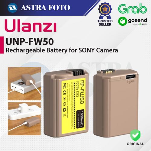 Jual Ulanzi UNP-FW50 Rechargeable Battery for Sony Mirrorless Camera ...