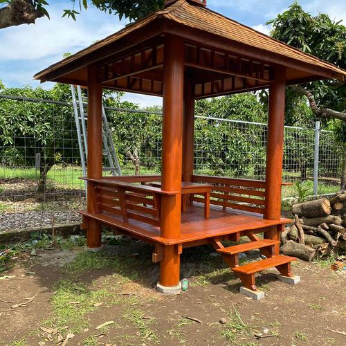 Jual Gazebo kayu kelapa 2x1,5 atap sirap - Kab. Jepara - chongCamera ...