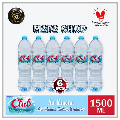 Jual Air Mineral Club Besar Botol Plastik Pet - 1500 ml | 1,5 liter ...