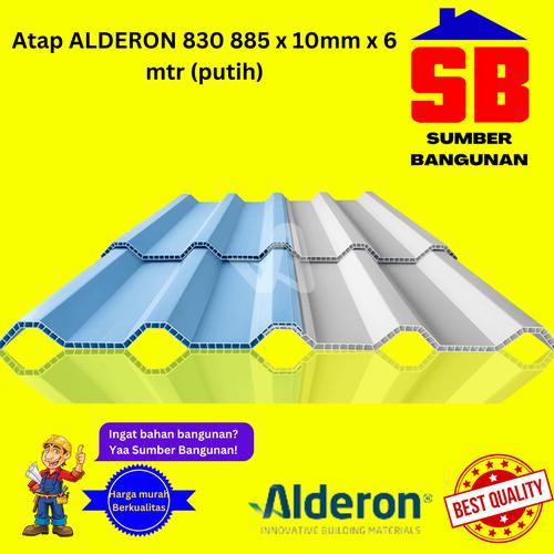Jual ATAP UPVC ALDERON DOUBLE LAYER TWINWALL 830 885 X 10 MM X 4 5 6 M ...