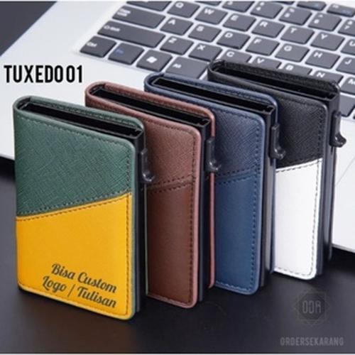 Promo Card Holder Dompet Kartu TUXEDO custom logo hampers souvenir ...