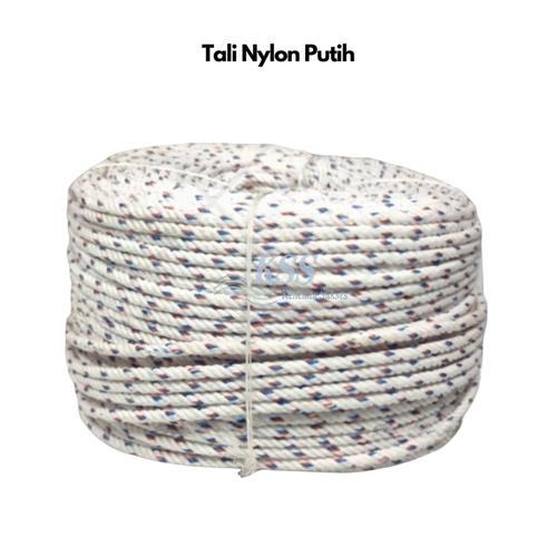 Jual 20 Meter Tali Nylon Tambang Kapal Nilon Putih Tampar Dadung Ikat ...