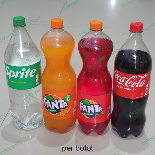 Jual COCA COLA / SPRITE / FANTA botol minuman soda 1500ml 1.5 Liter ...