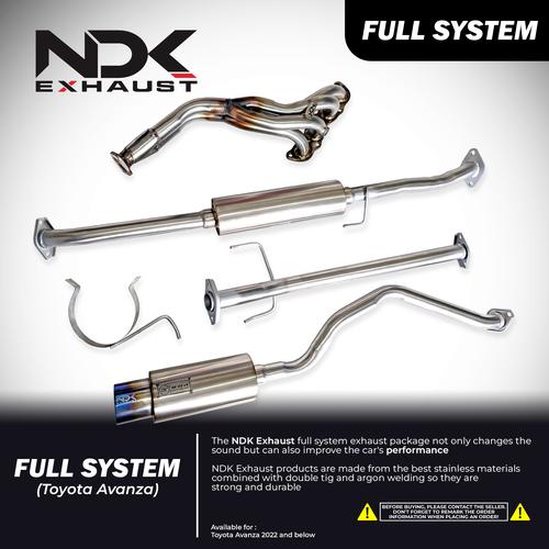 Jual NDK FULLSYSTEM PNP ABVANZA TAHUN 2022 KEBAWAH BY NDK EXHAUST ...