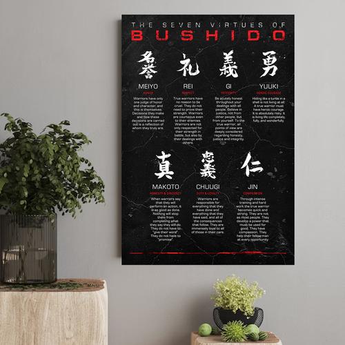 Jual Poster MOTIVASI Poster Filosofi Hidup Jepang Prinsip Samurai ...