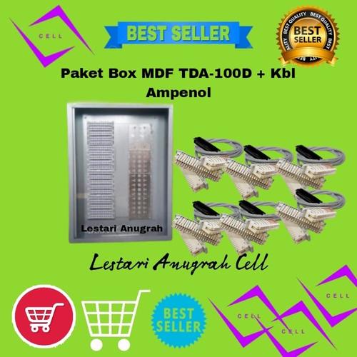 Jual Terminal Box MDF TDA-100 D - 400 Pairs Komplit LSA + Kbl Ampenol ...