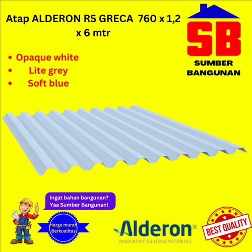 Jual ATAP UPVC ALDERON TYPE RS GRECA 760 X 1,2 MM X4 5 6 M ATAP ...