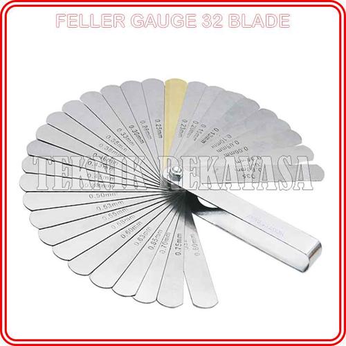 Jual FELLER GAUGE FEELER GAUGE FULER GAUGE FELER GAUGE 32 BLADE - Kab ...