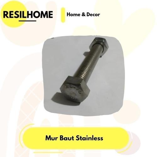 Jual mur Bolt Nut Stainless Diameter m14 Panjang 10 cm Sekrup Pengikat ...