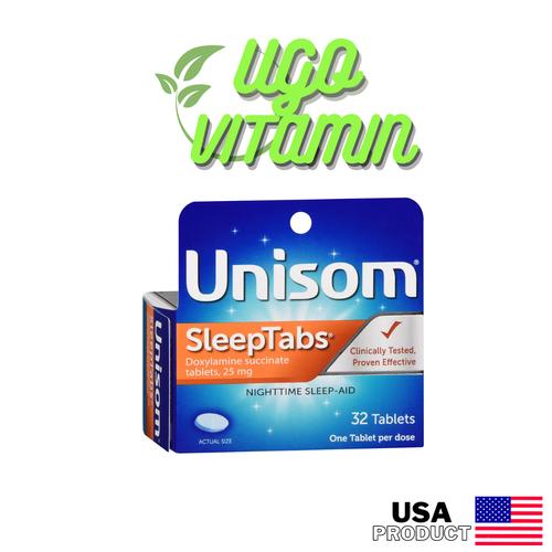 Jual Unisom SleepTabs, Nighttime Sleep-aid, Doxylamine Succinate, 80 ...