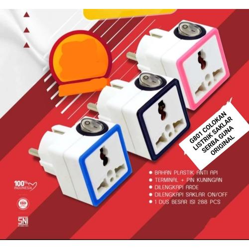 Jual G801 COLOKAN LISTRIK SAKLAR LOYAL OVER STEKER STOP KONTAK TERMINAL ...