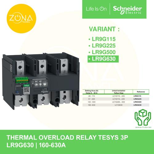 Jual THERMAL OVERLOAD RELAY SCHNEIDER LR9G 630A TESYS GIGA 160-630 ...