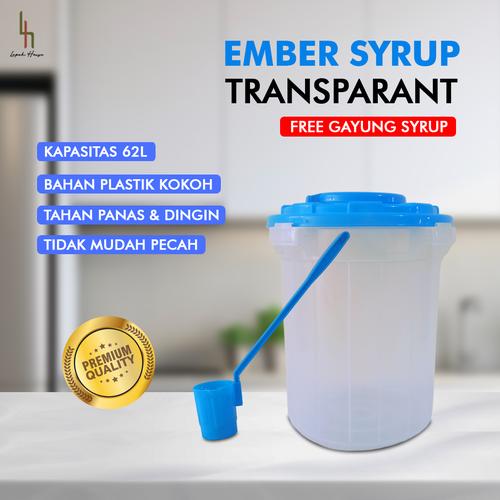 Jual Ember Es Syrup 62 Liter Free Gayung / Toples Es 62 Liter / Wadah ...