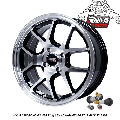 Jual velg mobil calya agya sigra brio HYURA BOROKO 02 HSR R15X65 H4 ...