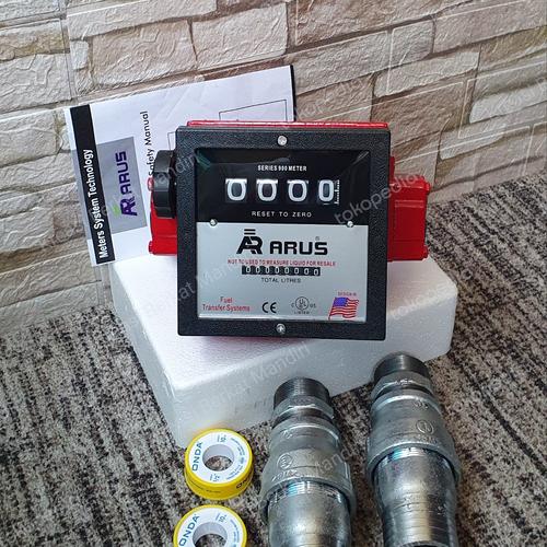 Jual FLOW METER SET 2" INCH 4 DIGIT DN50 MM / METERAN SOLAR 2" INCH ...