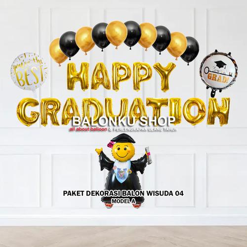 Jual Paket Dekorasi Balon Wisuda / Paket Balon Dekor Graduation 04 ...