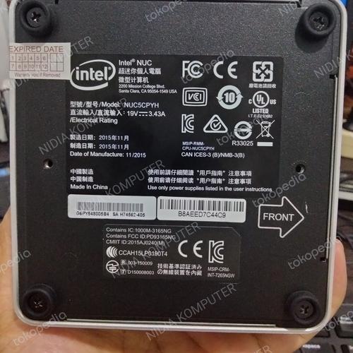 Jual PC mini Intel nuk Celeron N3050 Ram 4Gb SSD 128Gb barang mulus ...