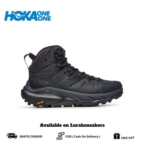 Promo Hoka One One Kaha 2 High Gtx Mens Hiking Shoes - Black / Black ...