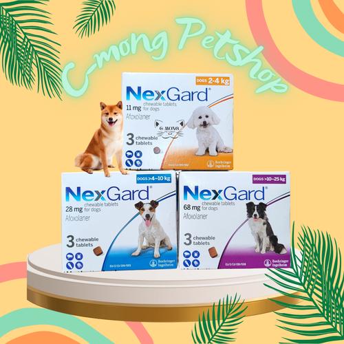 Jual Nexgard Obat Kutu Anjing Demodex Scabies Tablet Kunyah ORI 100% ...