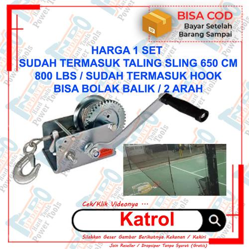 Jual Katrol Tiang Badminton Manual Kerekan Tiang Net Voli Roller Tenis ...
