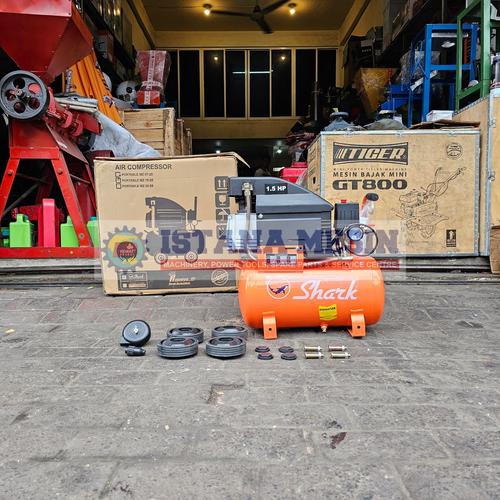 Jual MESIN KOMPRESSOR ANGIN UDARA LISTRIK PORTABLE 1.5HP 25L SHARK MZ ...