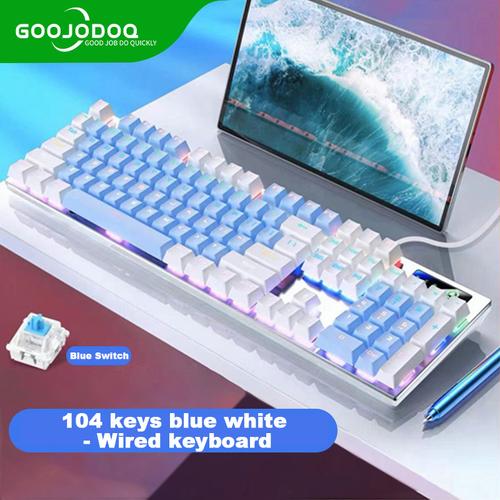 Promo 65Key Nirkabel bluetooth Mechanical Keyboard RGB Light Gaming ...