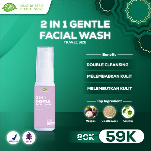 Jual Mako by Seris - Facial Wash 2 in 1 Gentle with Travel Size ...