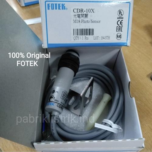 Jual Photo sensor CDR 10X CDR10X 24V DC M18 18mm NPN dan PNP Fotek ...
