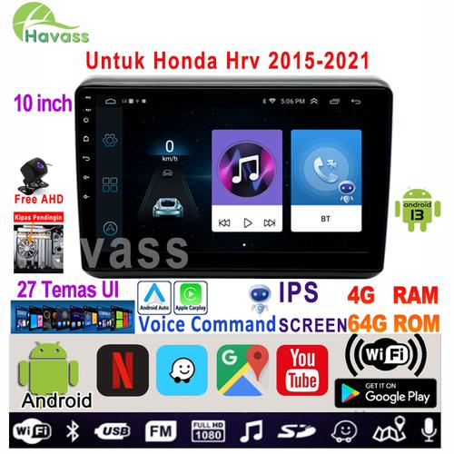 Jual 【Ada Kipas Pendingin】10 Inch 4G+64G Android 13 Head Unit Untuk Honda HRV 2016-2021 Termasuk ...