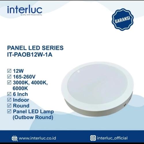 Jual Lampu Downlight Led Interluc 12 Watt Outbow 12Watt 12W Panel 12W ...