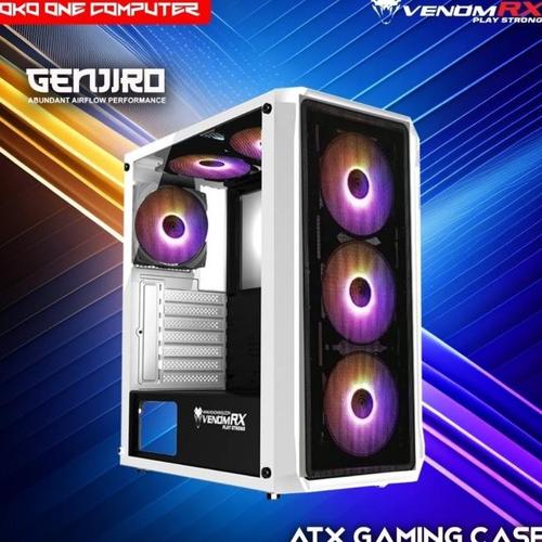 Jual US Casing Venomrx GENJIRO WHITE M ATX Tempered Glass - Kota ...