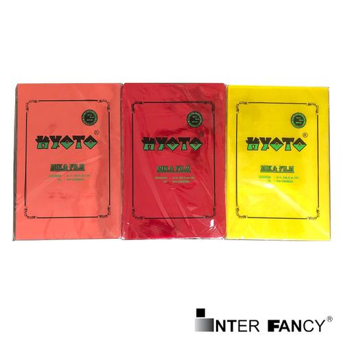 Jual Kertas Mika Film Folio Warna Merah Merah Jambu Kuning Gold Kyoto ...