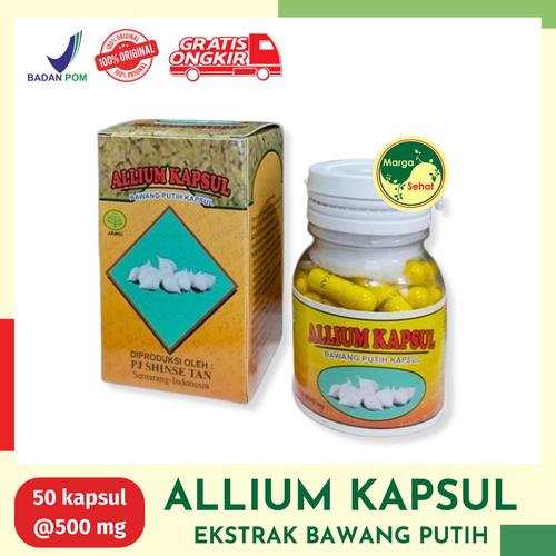 Jual ALLIUM KAPSUL / KAPSUL BAWANG PUTIH : obat kolesterol, darah ...