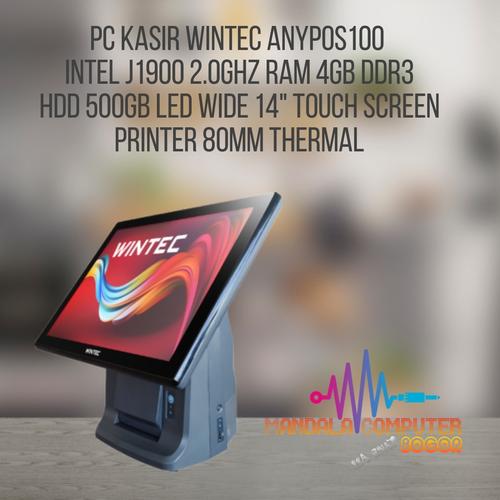 Jual Pc Kasir Wintec Anypos100 Intel J1900 2Ghz 4Gb 500Gb Wide 14 ...
