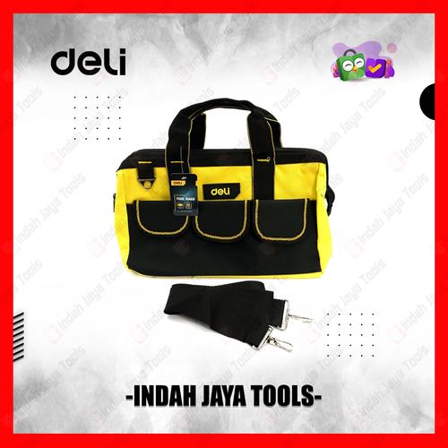 Jual DELI DL430013 Tool Bag 13 Inch - Tas Kerja Alat Perkakas Toolkit ...