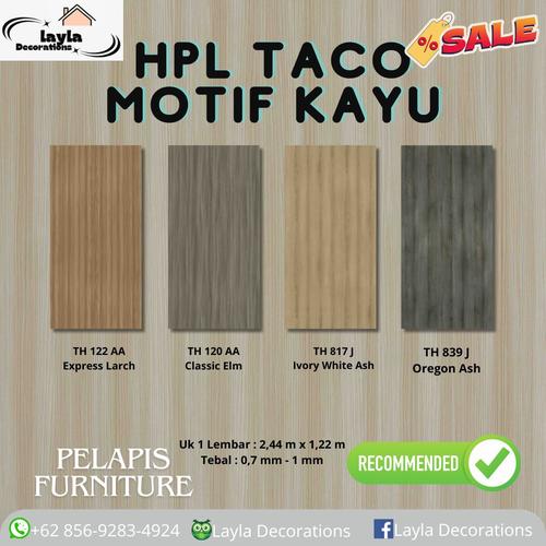 Jual HPL TACO || HPL LAPISAN UNTUK FURNITURE MOTIF KAYU - TH 122 AA ...