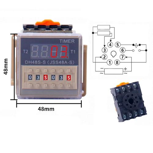 Jual DH48S-S Relay Twin Counter Digital Precision Delay Timer DH48S 220V AC - Kota Medan - Pi ...