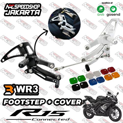 Jual Foot Step Racing WR3 V-Series Yamaha R15 V3 / MT15 - Black, Black ...