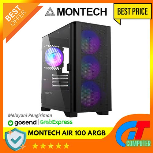 Jual Casing MONTECH AIR 100 ARGB - Micro ATX Tempered Glass + 4 ARGB ...