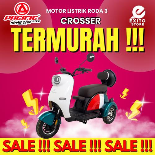 Jual Sepeda Listrik Roda 3 Motor Listrik Crosser Croser Kroser Pacific ...