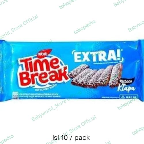 Jual Nabati Time Break EXTRA wafer salut Richoco coklat Klapa (isi 10 ...