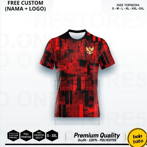 Jual BAJU JERSEY LATIHAN TIMNAS INDONESIA 2024 - hitam putih, XXL ...
