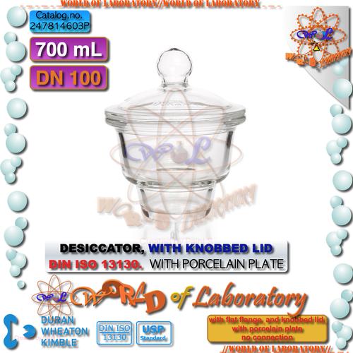 Jual DURAN Desiccator with Knobbed Lid, Complete with Porcelain Plate ...