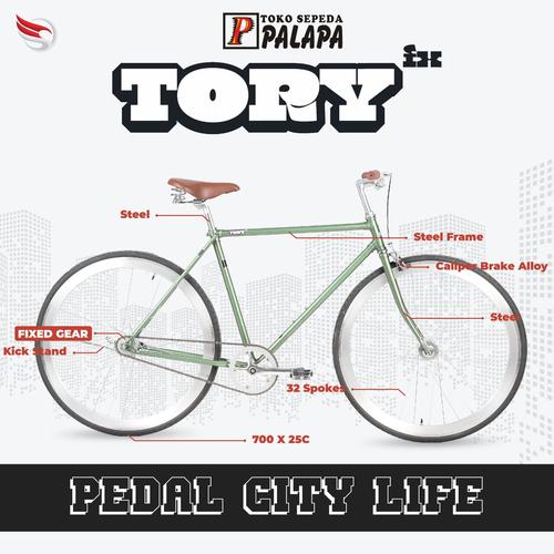 Jual SEPEDA FIXIE 700C Element TORY FX 1 Speed Fixed Gear - Kab ...