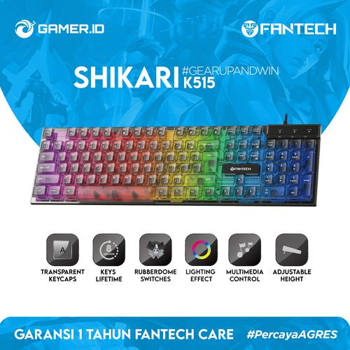 Jual Fantech Shikari K515 | Transparent Membrane Gaming Keyboard - Kota ...
